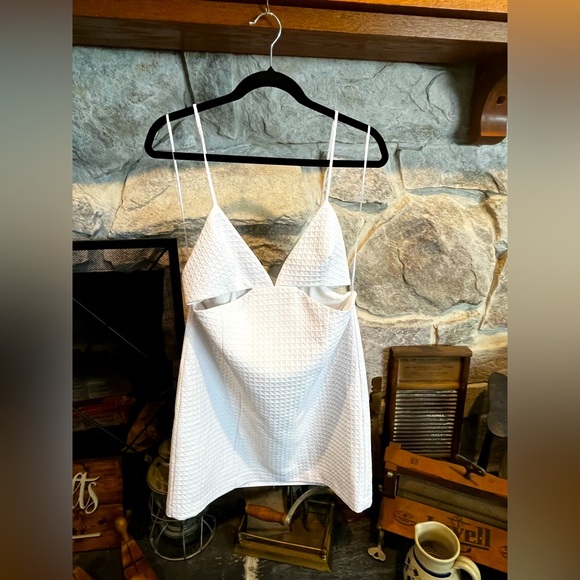 Zara | Dresses | Zara White Cut Out Dress | Poshmark
